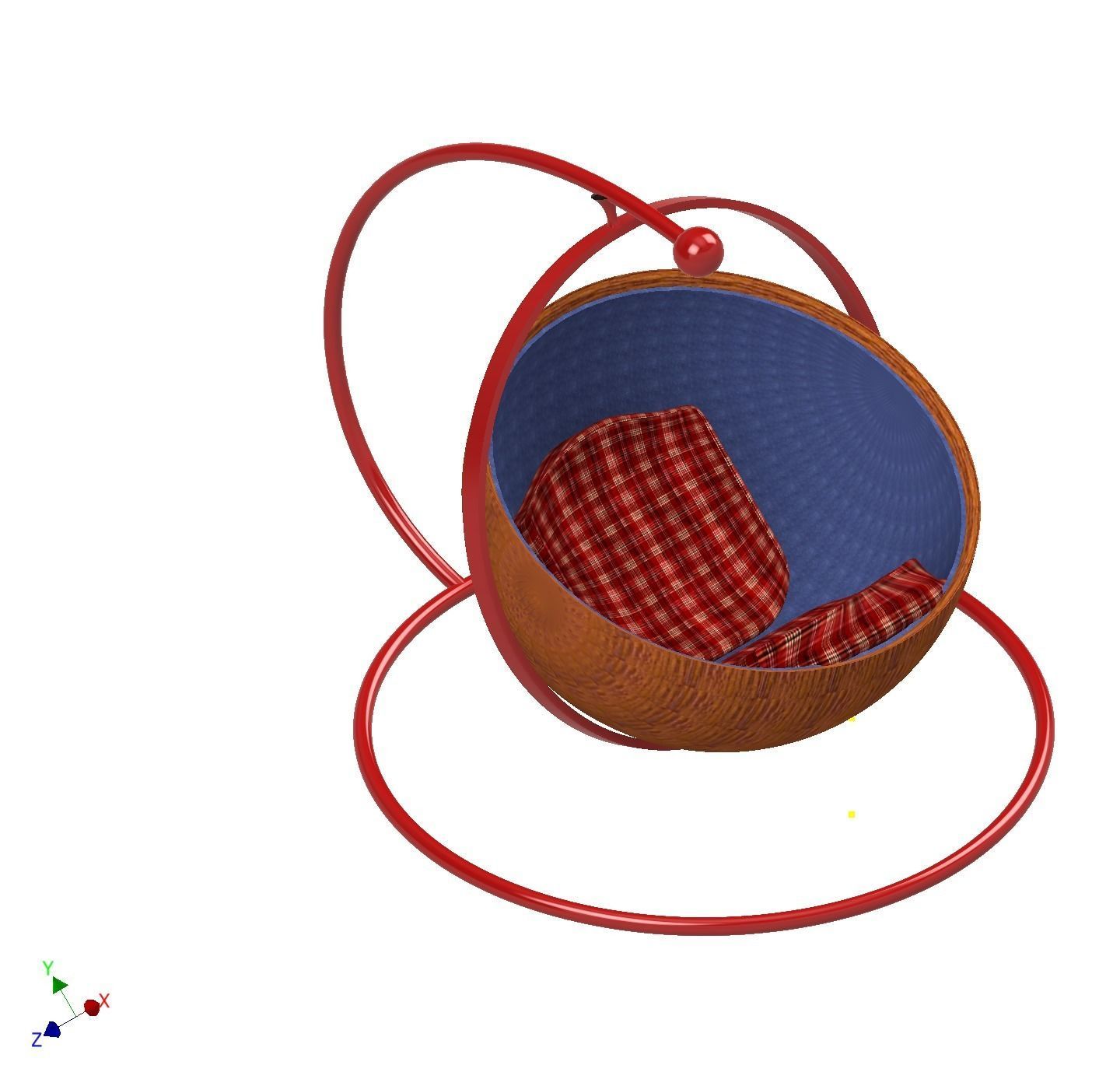 swing chair handling chair inventor model 3D model 3D printable | CGTrader