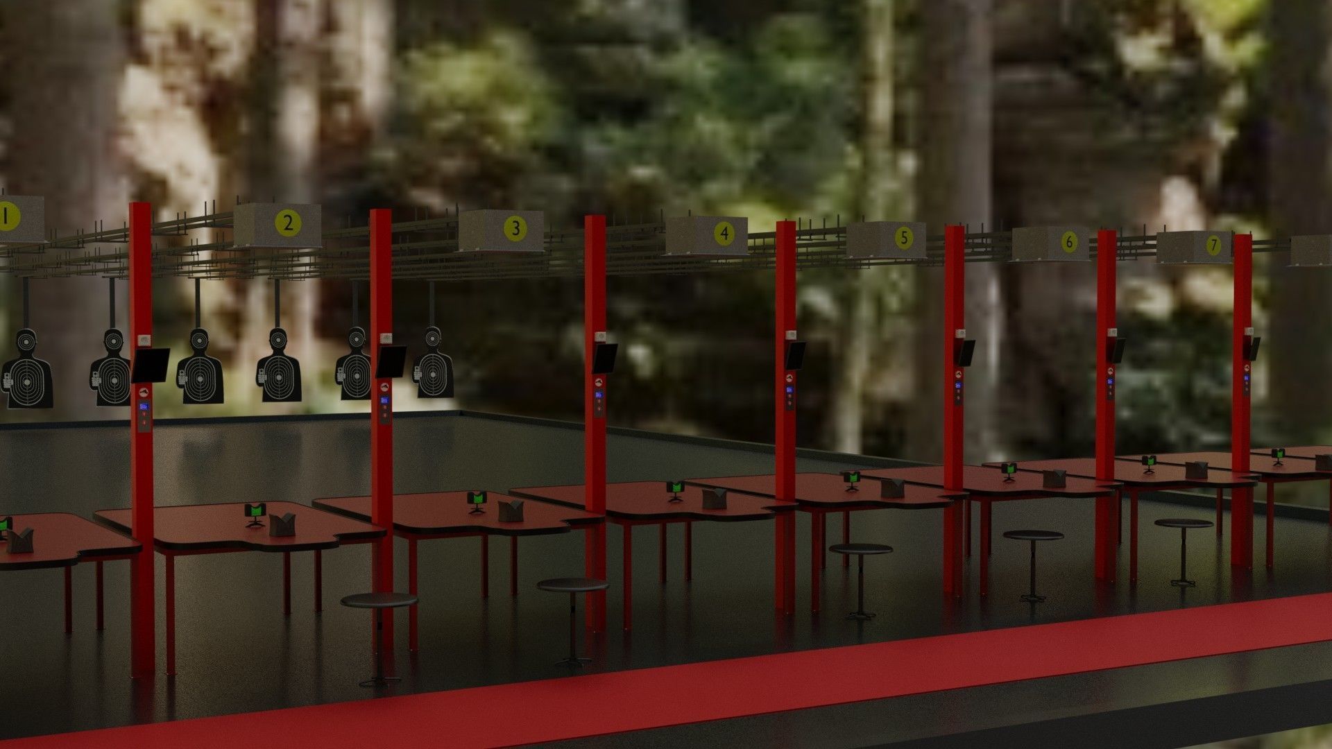 Training range model 3D model | CGTrader