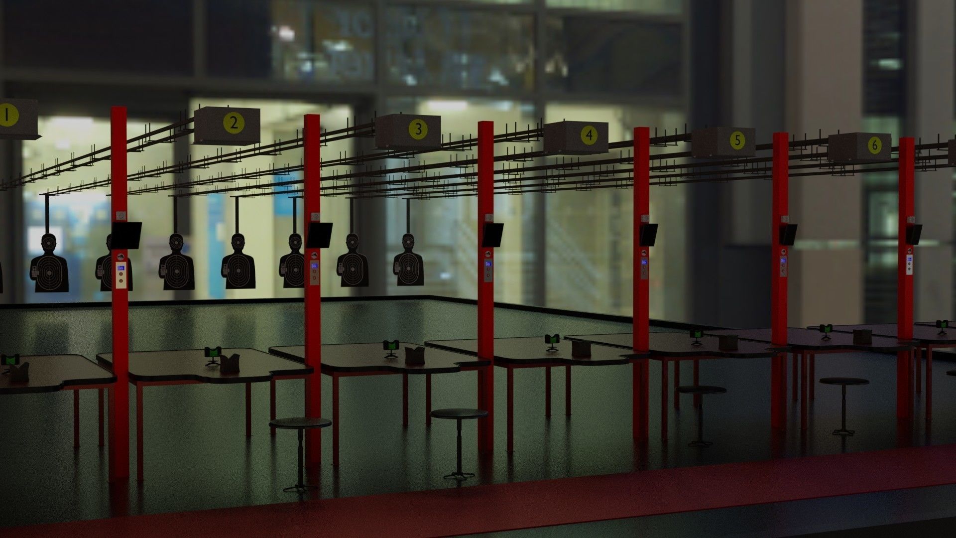 Training range model 3D model | CGTrader