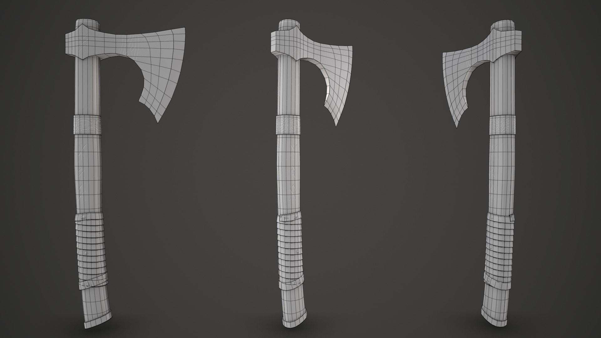 3D model Viking Axe VR / AR / low-poly | CGTrader