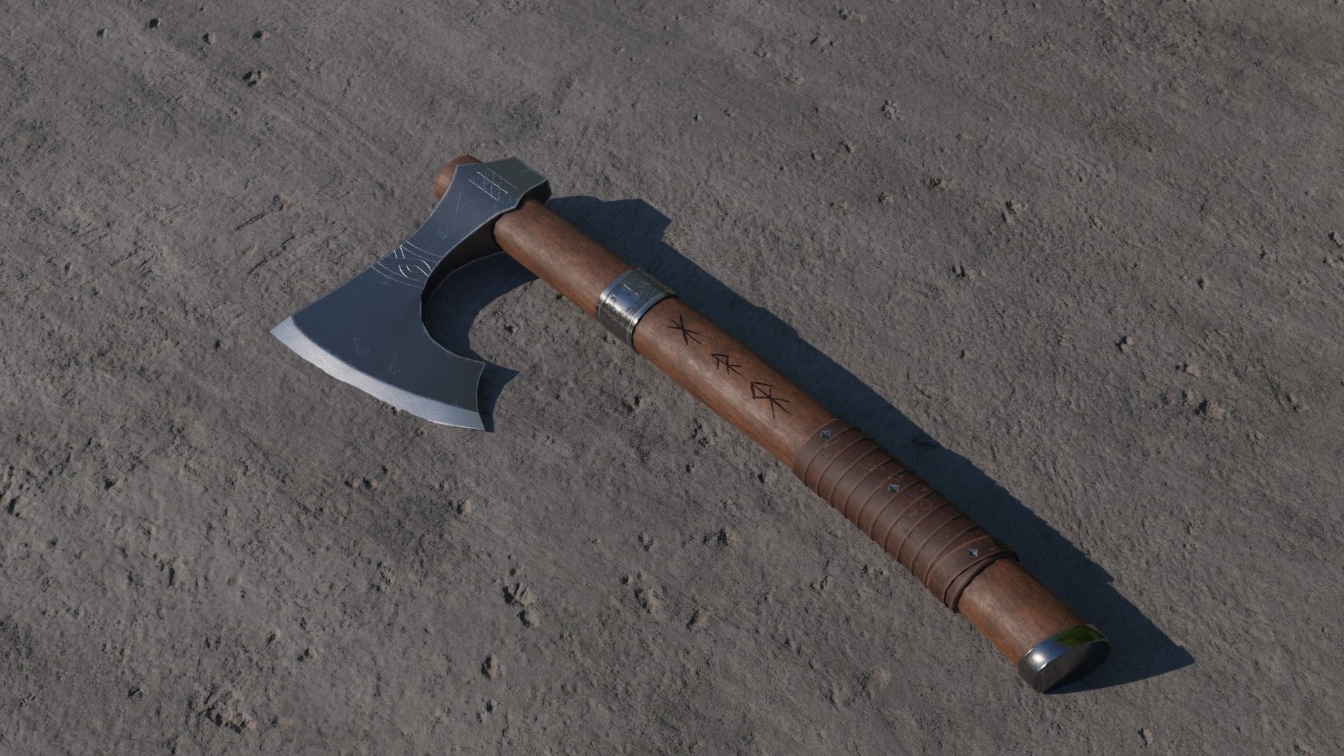 3D model Viking Axe VR / AR / low-poly | CGTrader