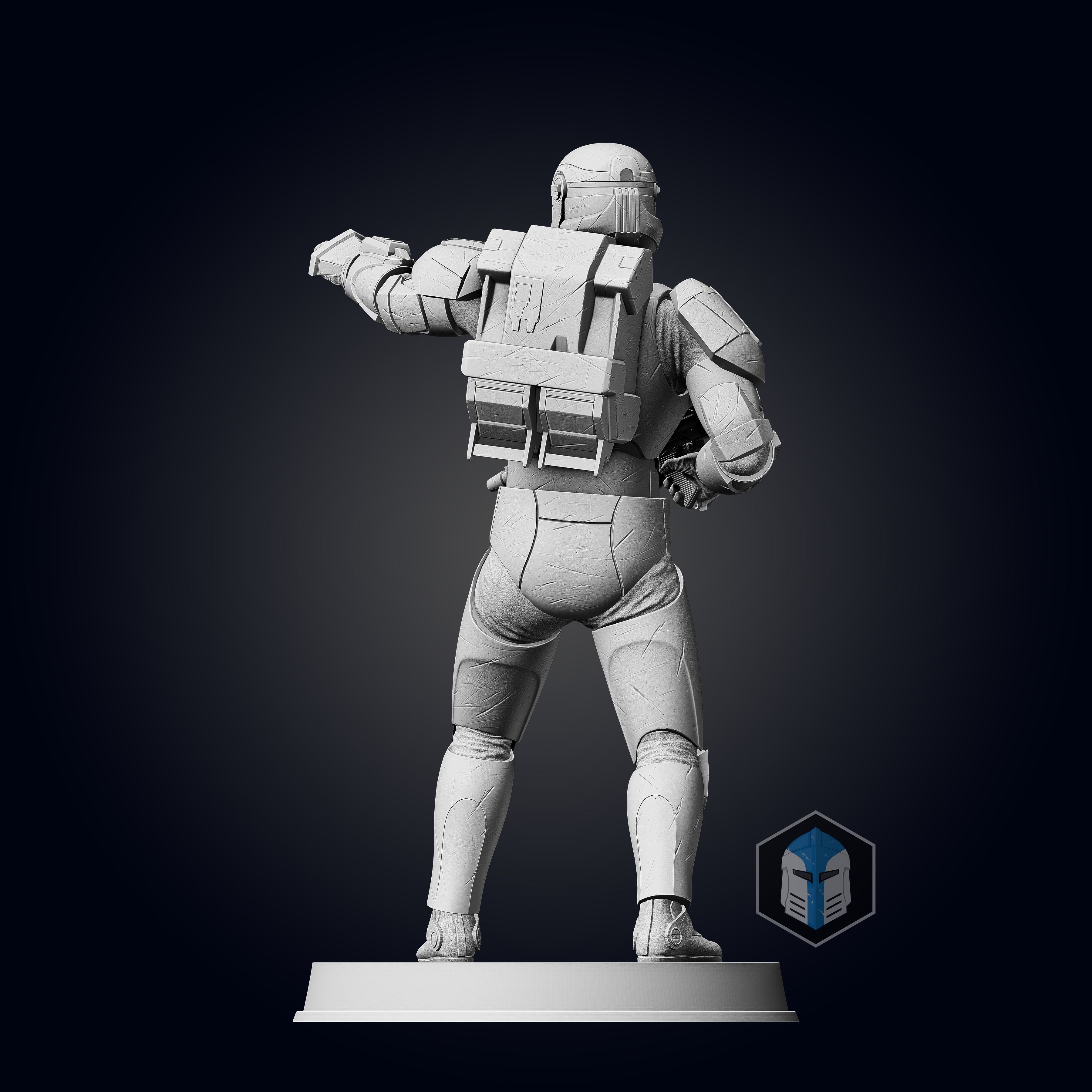 Republic Commando Figurine - Pose 3 3D model 3D printable | CGTrader