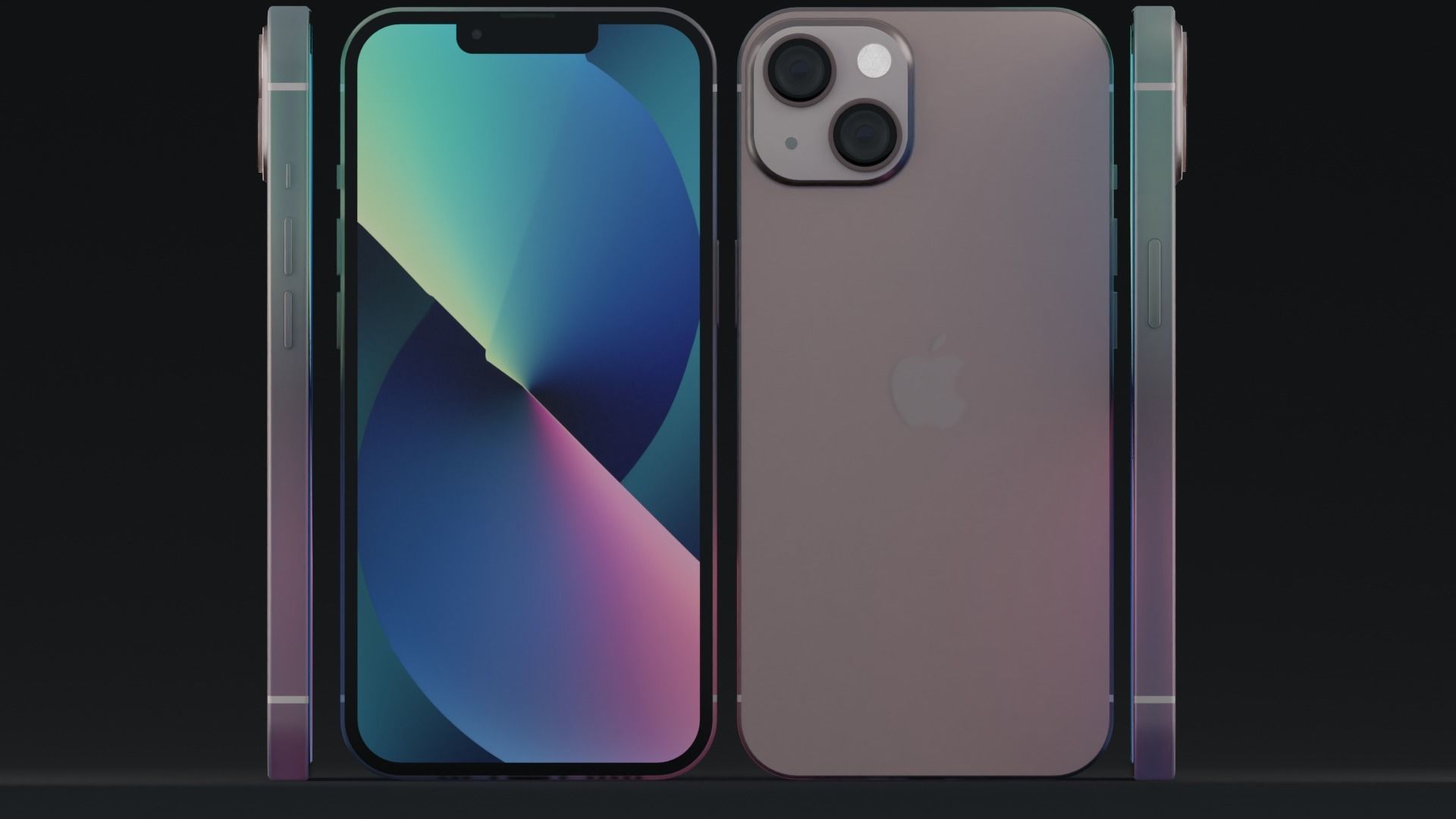 I Phone 13 with all variants with original colors and dimensions 3D ...
