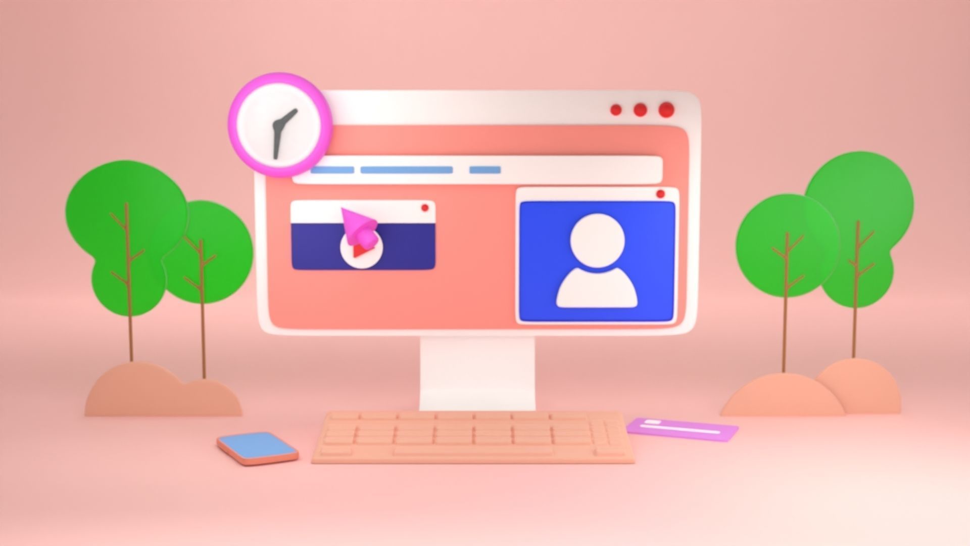 toy desktop computer 3D model animated | CGTrader