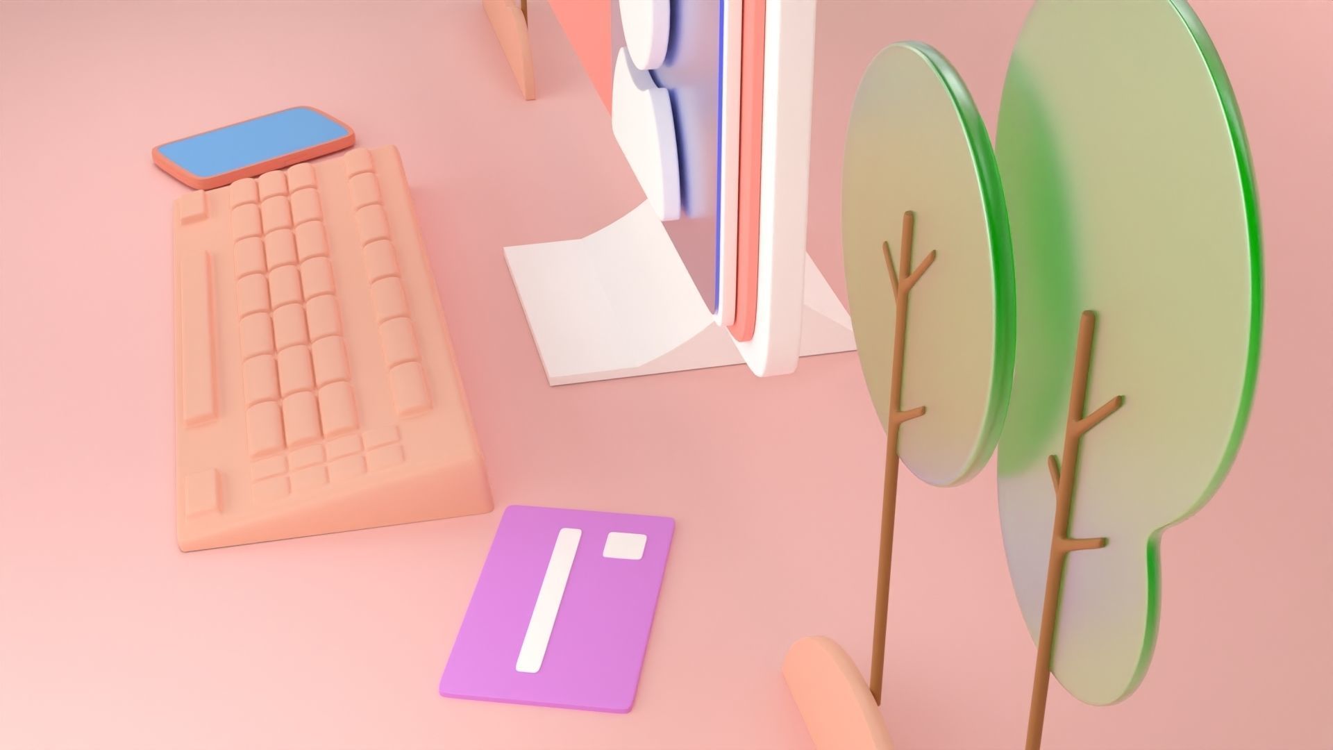 toy desktop computer 3D model animated | CGTrader