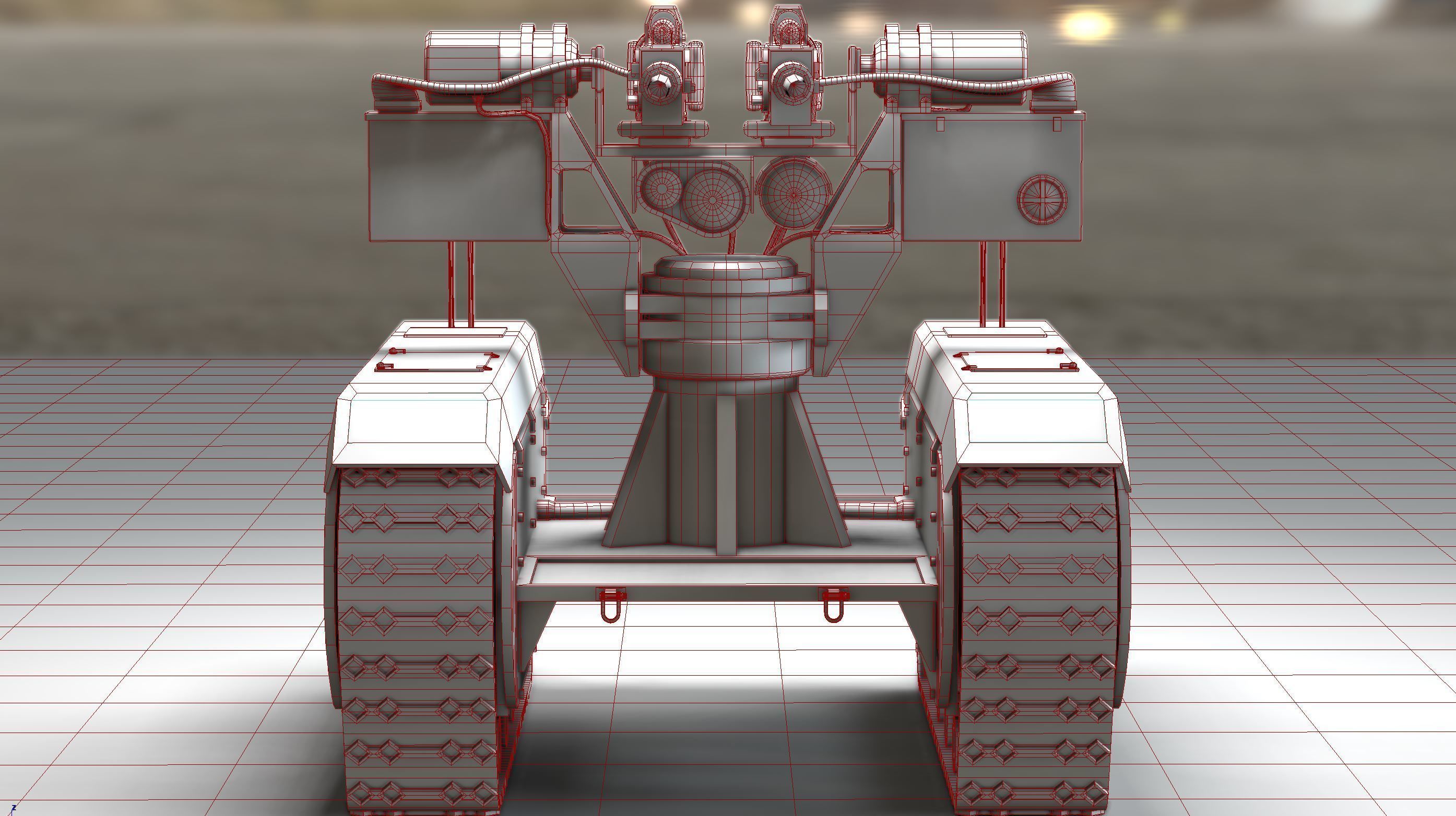 3D model THeMIS - UGV - Unmanned Ground Vehicle VR / AR / low-poly ...