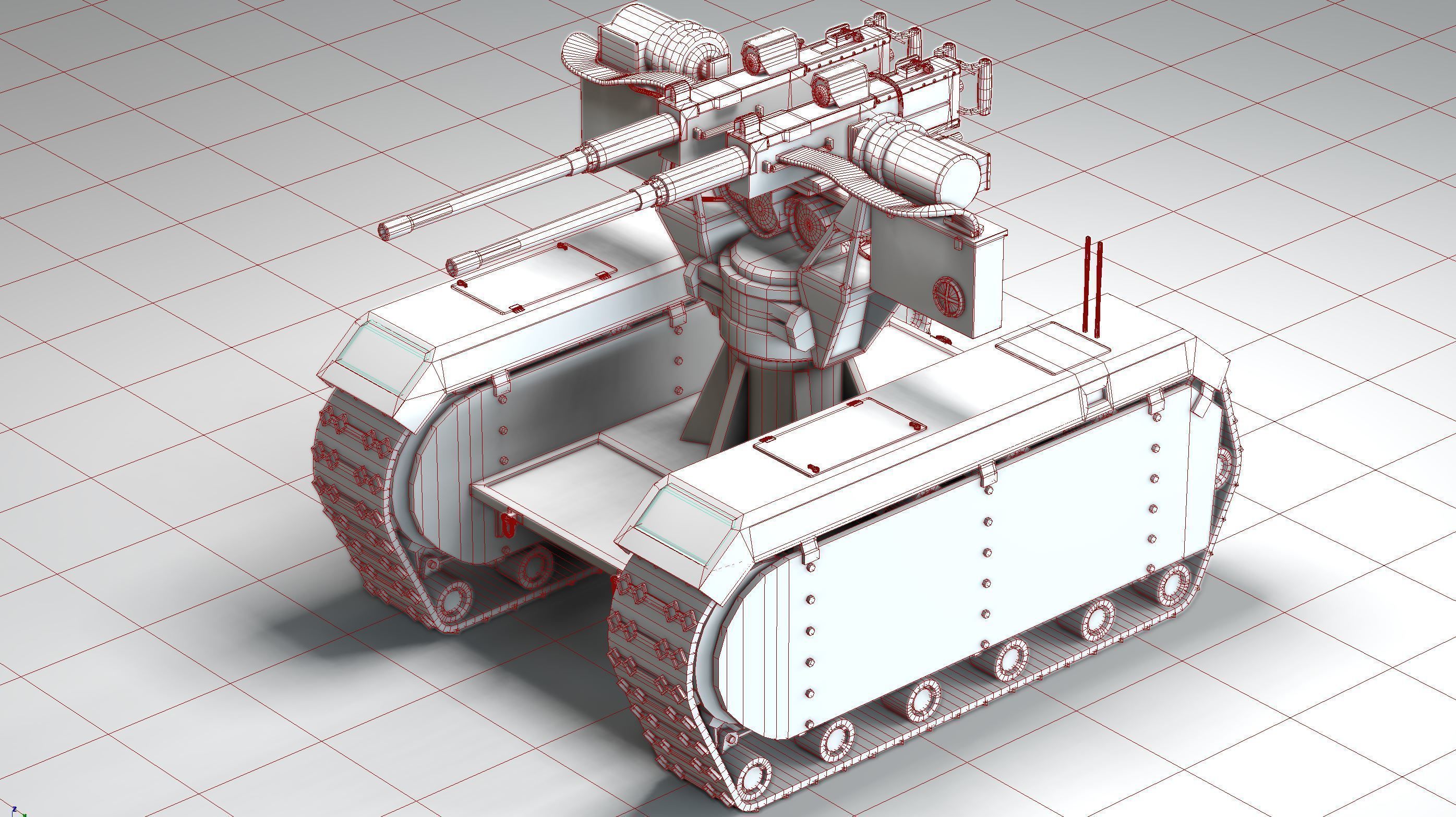 3D model THeMIS - UGV - Unmanned Ground Vehicle VR / AR / low-poly ...