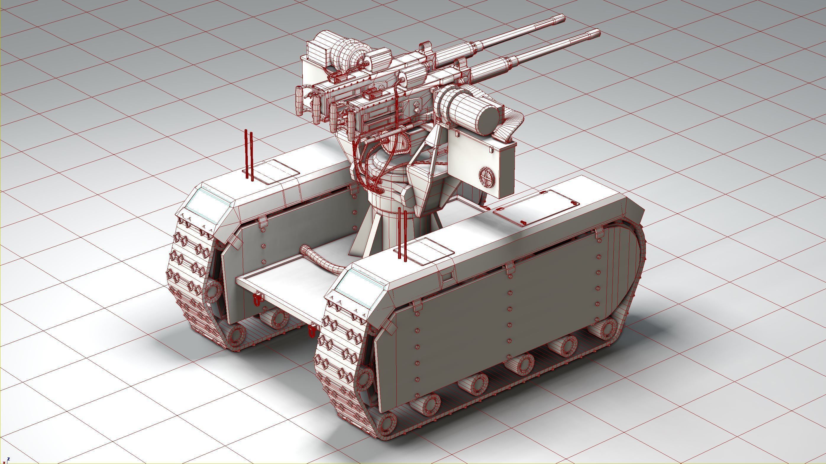3D model THeMIS - UGV - Unmanned Ground Vehicle VR / AR / low-poly ...