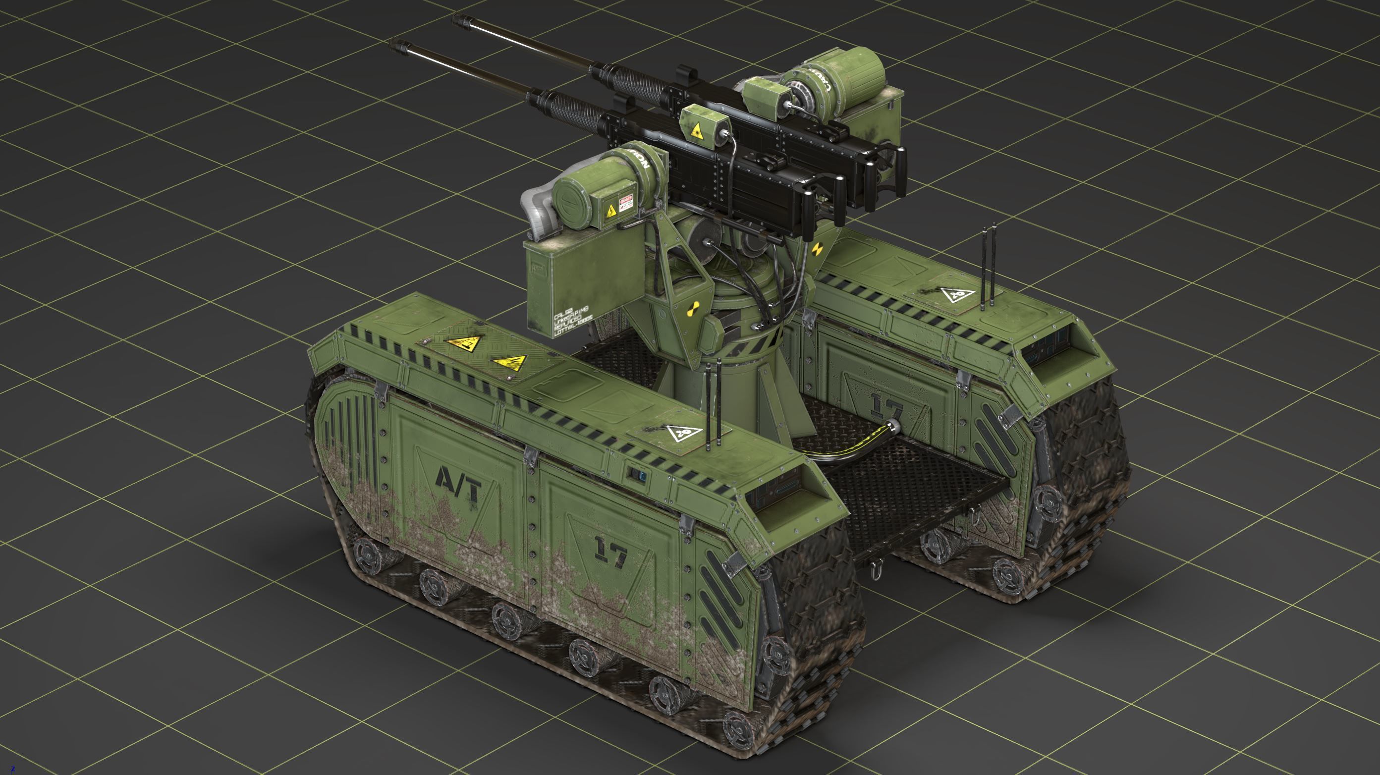 3D model THeMIS - UGV - Unmanned Ground Vehicle VR / AR / low-poly ...