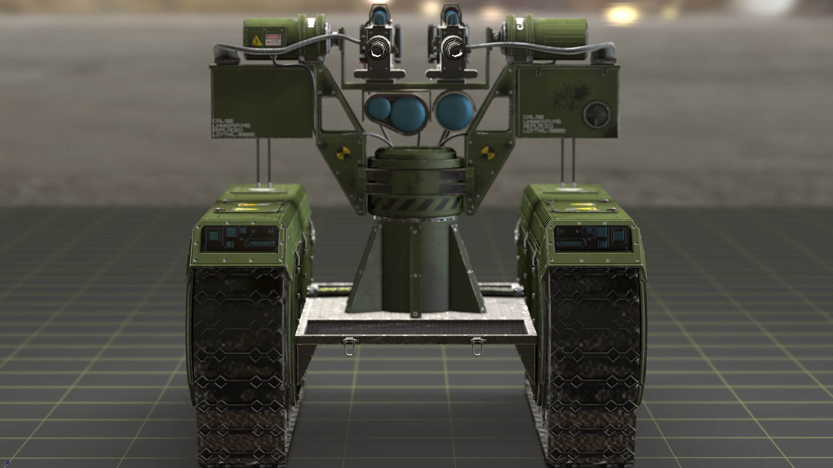 3D model THeMIS - UGV - Unmanned Ground Vehicle VR / AR / low-poly ...