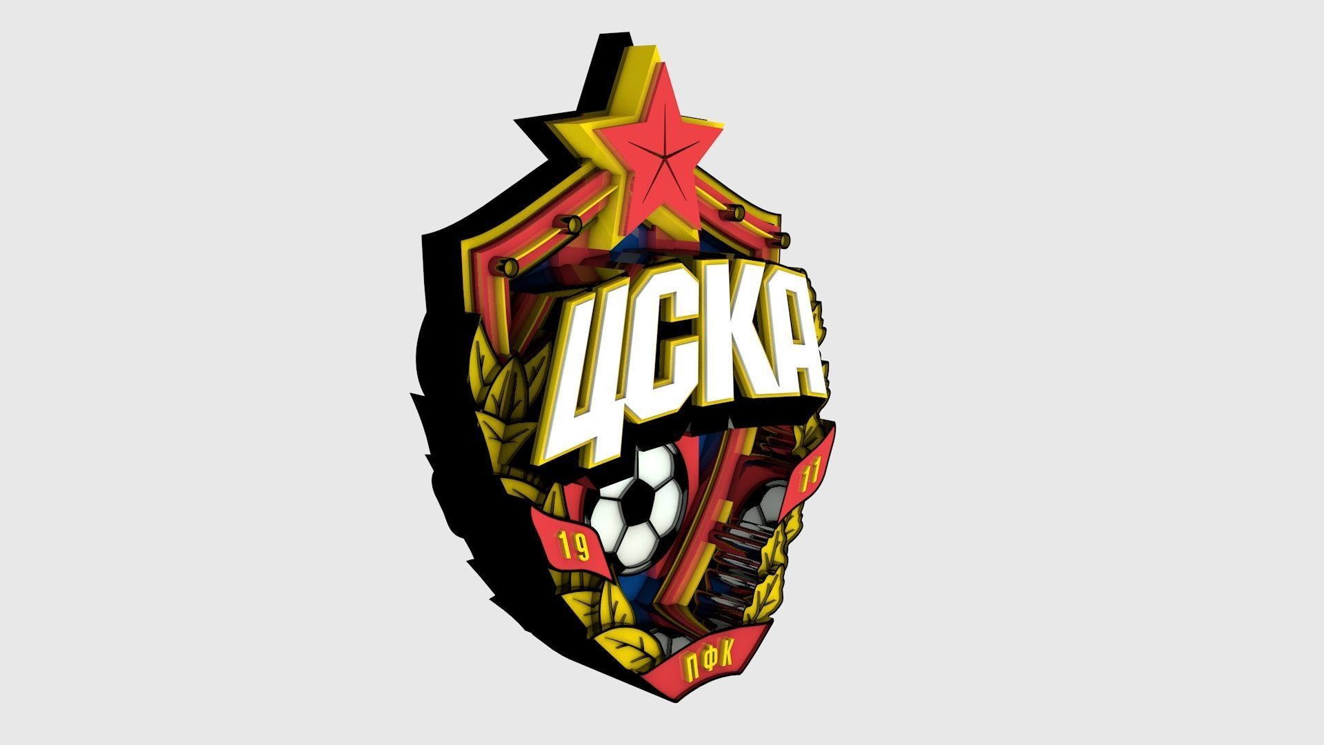 CSKA Moscow logo 3D model | CGTrader