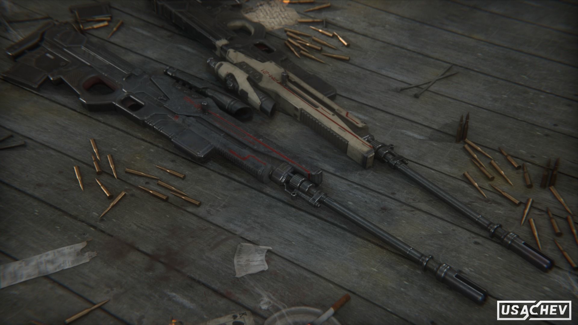 3D model AM-21 Sniper Rifle Game-ready UE4 VR / AR / low-poly | CGTrader