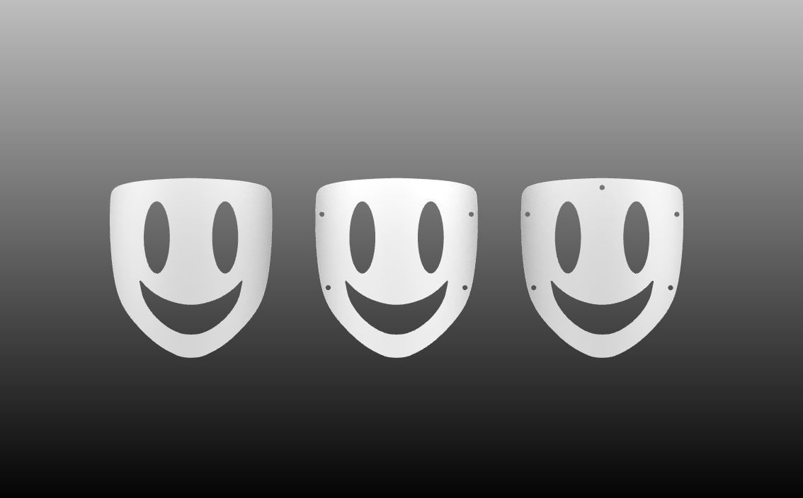 High Rise Invasion Sniper Smile Mask -3 Versions and Nose Guard 3D ...