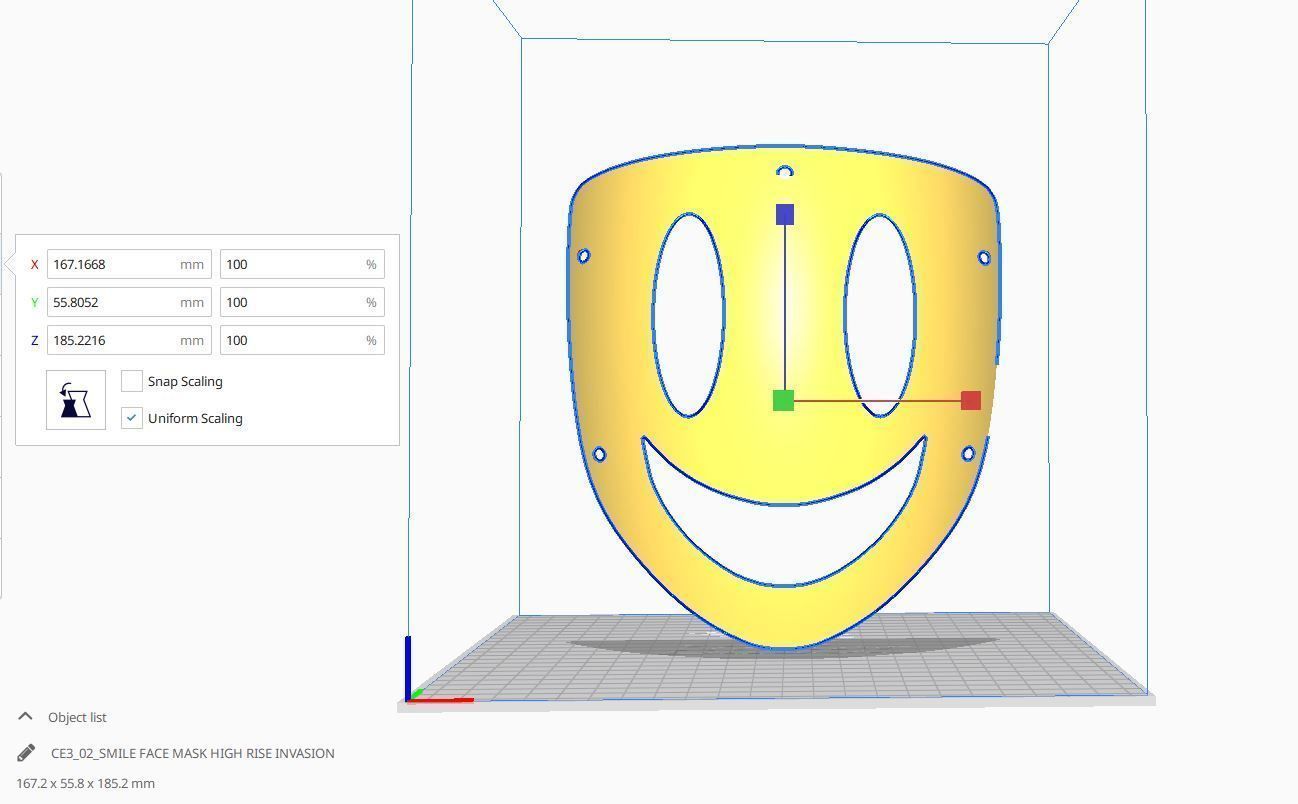 High Rise Invasion Sniper Smile Mask -3 Versions and Nose Guard 3D ...