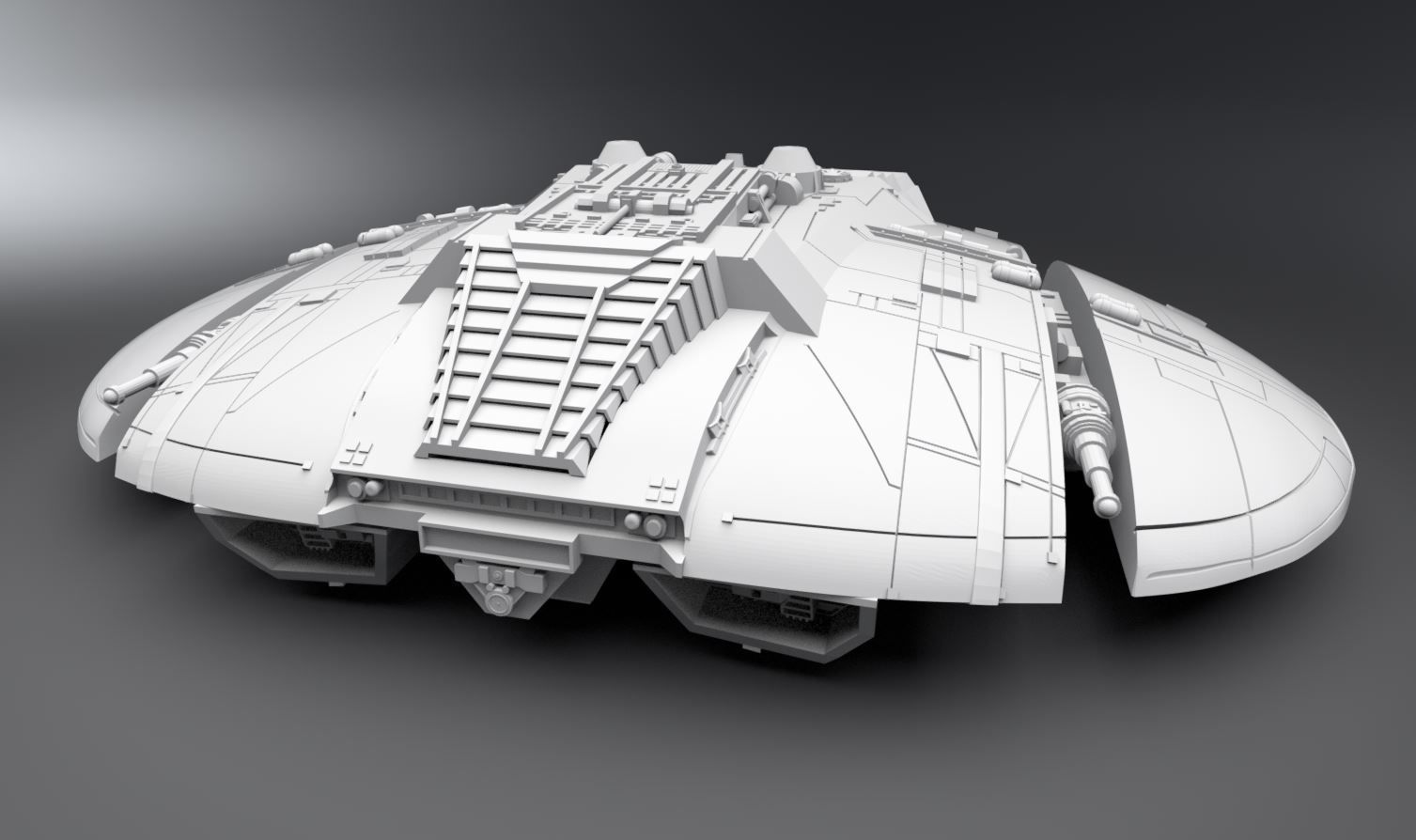 Cylon Raider 1978 Scale model 3D model 3D printable | CGTrader