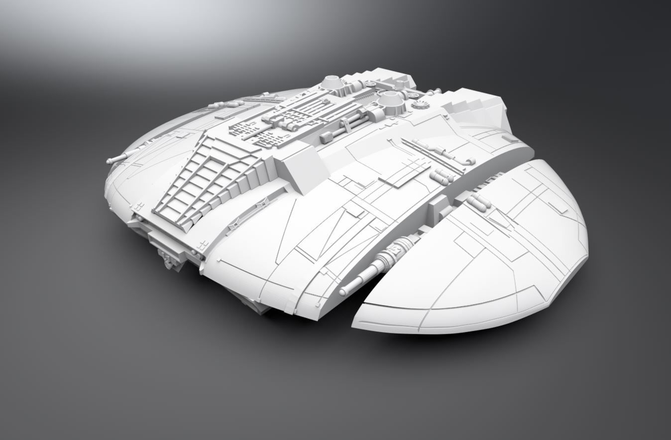 Cylon Raider 1978 Scale model 3D model 3D printable | CGTrader