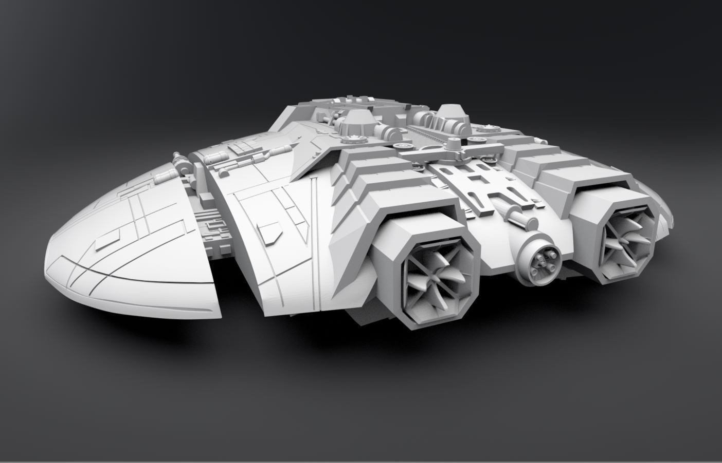 Cylon Raider 1978 Scale model 3D model 3D printable | CGTrader