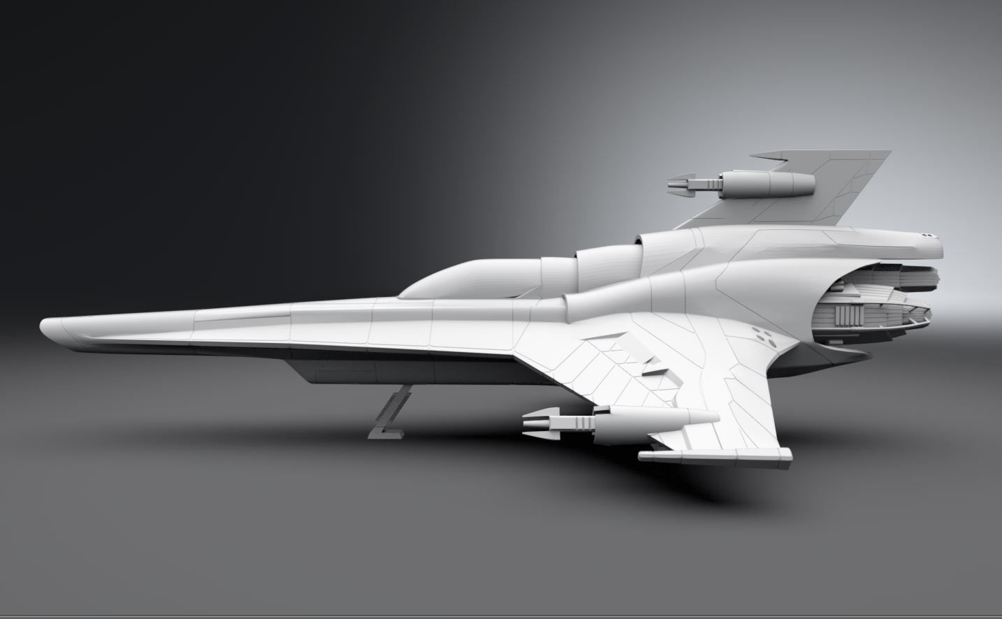 Colonial Viper Mk VII scale model 3D model 3D printable | CGTrader