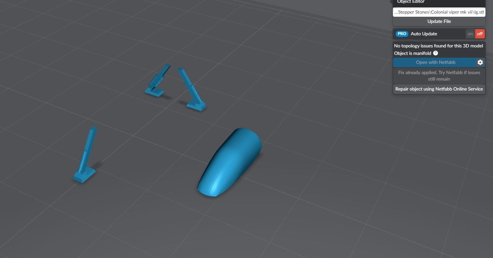 Colonial Viper Mk VII scale model 3D model 3D printable | CGTrader