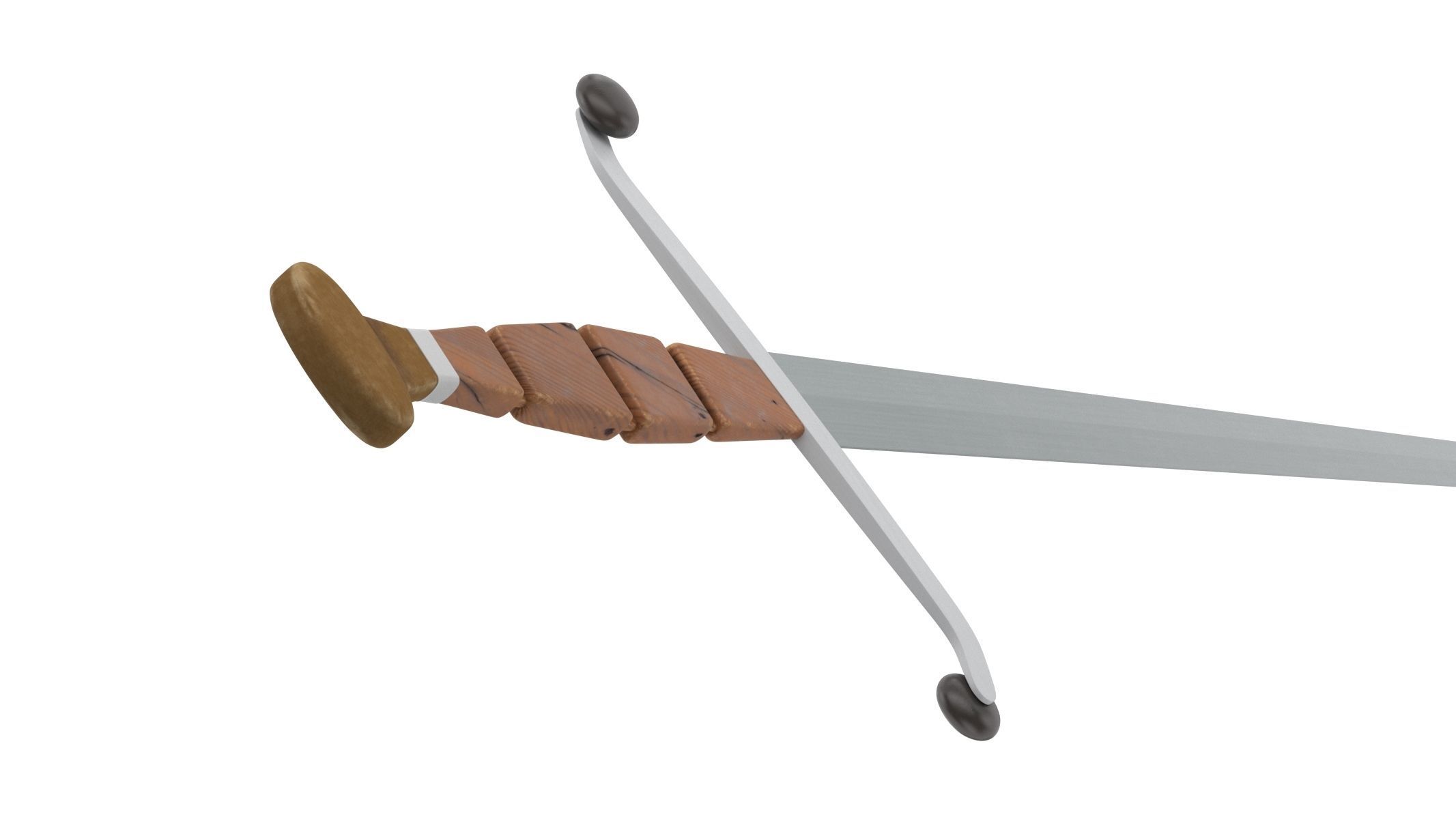 3D model Estoc medieval sword icon in cartoon style VR / AR / low-poly ...