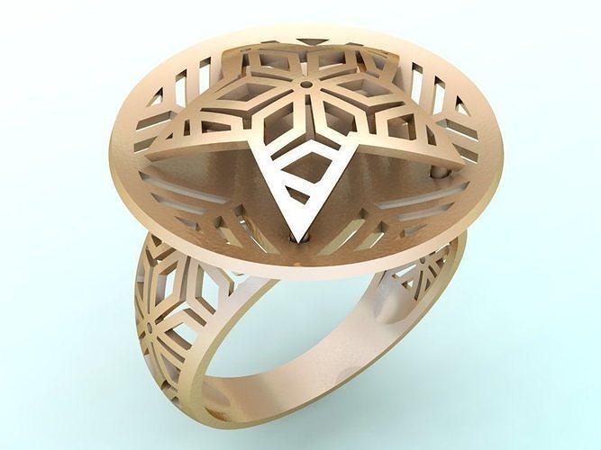 Mesh flower ring - Italian rings - Womens Rings - N6655 3D model 3D ...