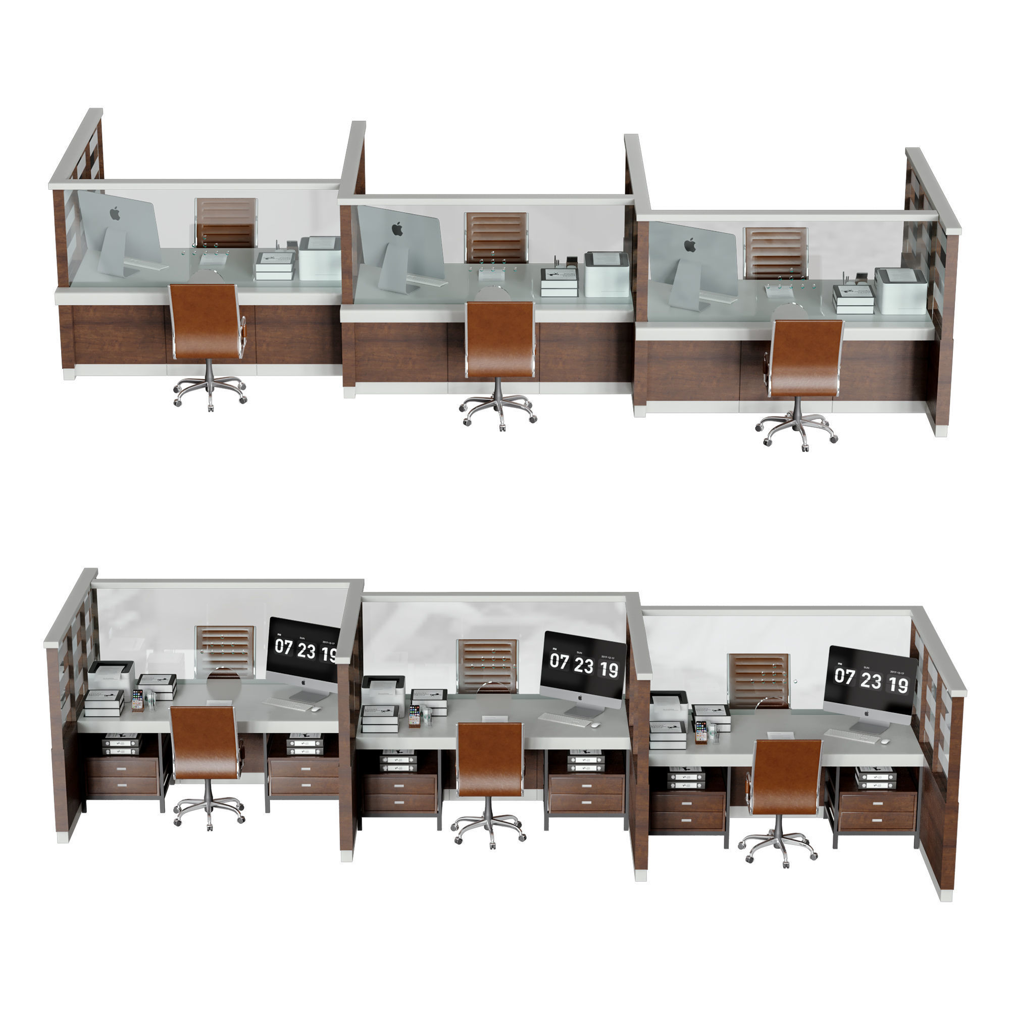 Bank Counter 05 3D model | CGTrader