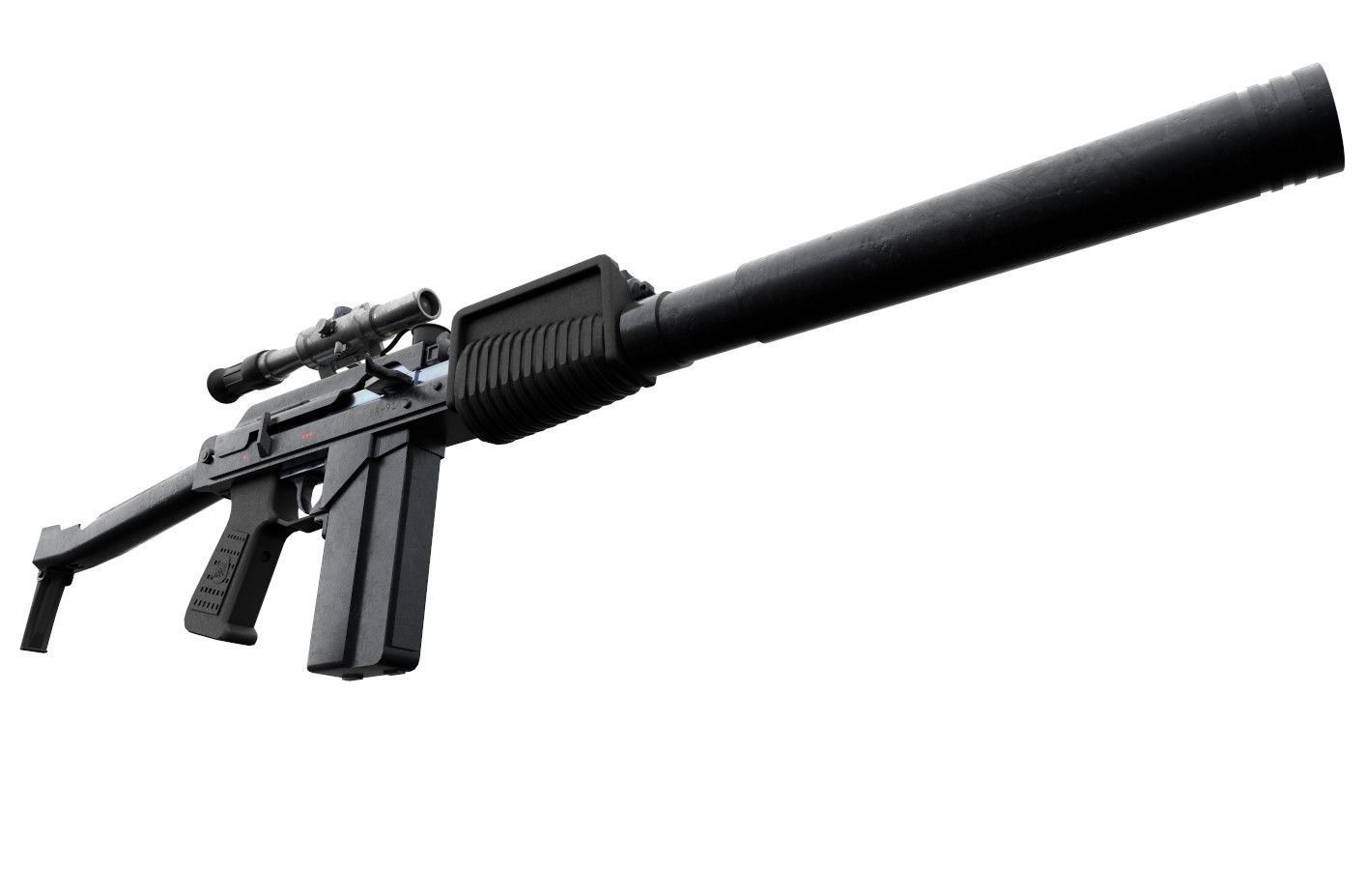 3D model GAMEREADY ASSAULT RIFLE 9A-91 WITH TELESCOPIC SIGHT PSO-1 VR ...