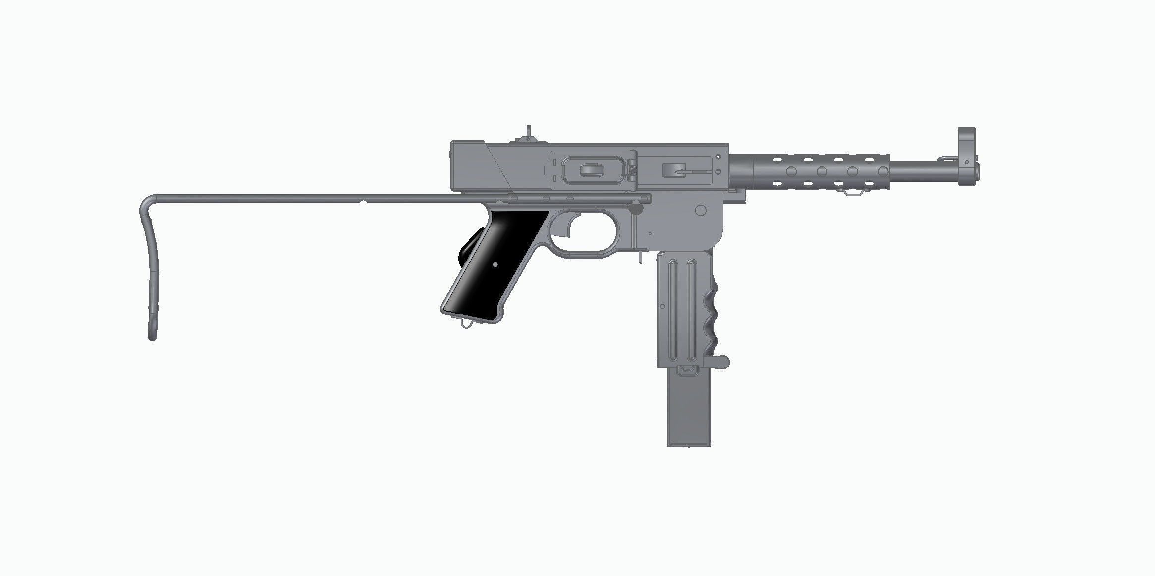 MAT-49 gun 3D model | CGTrader