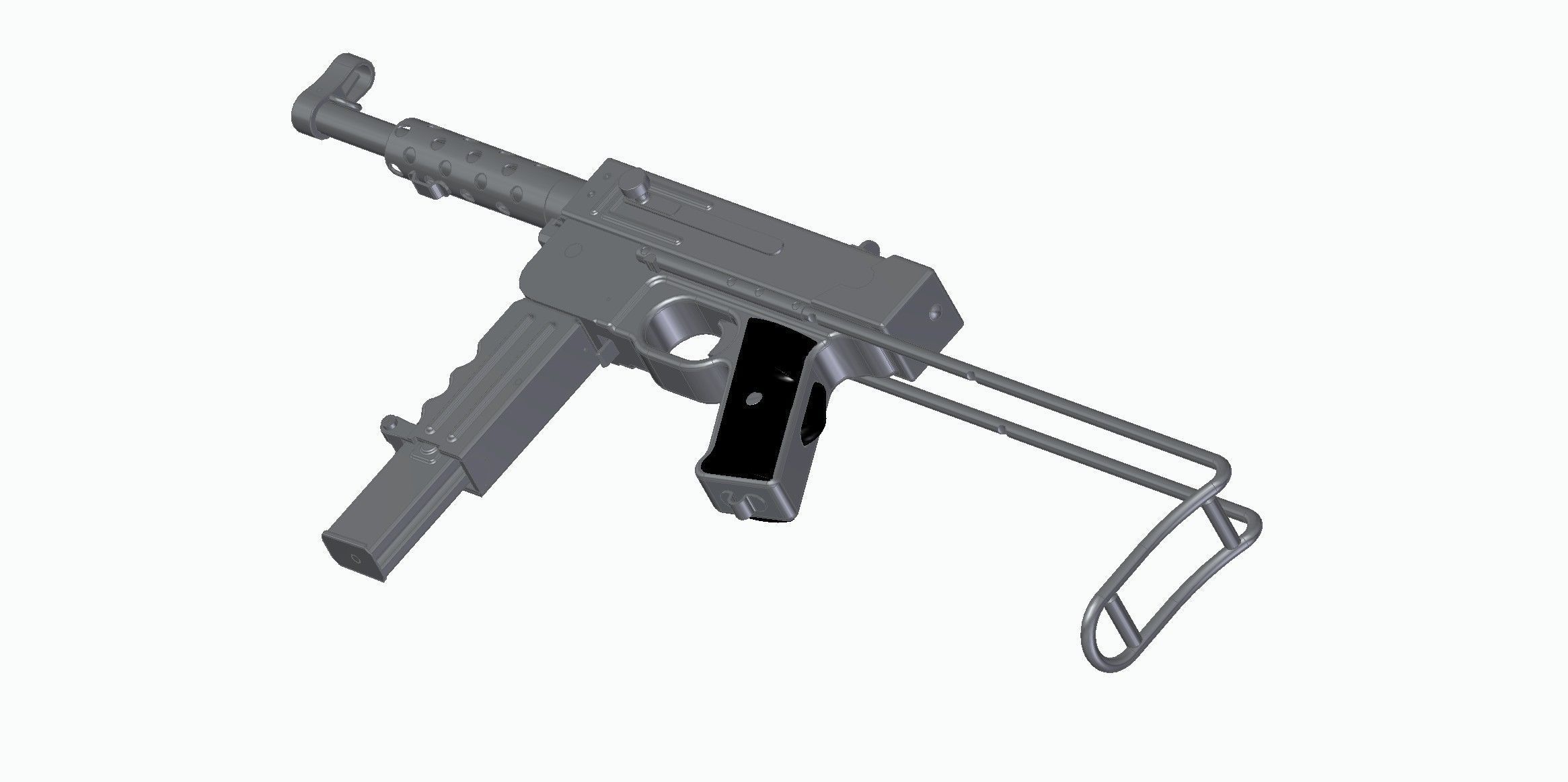 MAT-49 gun 3D model | CGTrader