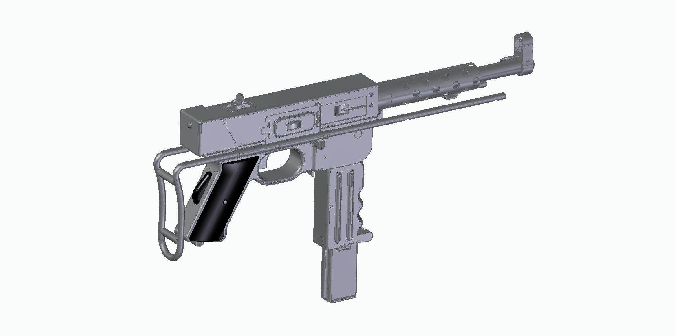 MAT-49 gun 3D model | CGTrader