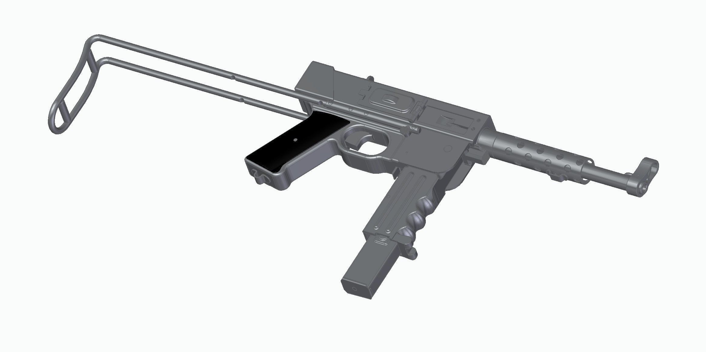 MAT-49 gun 3D model | CGTrader