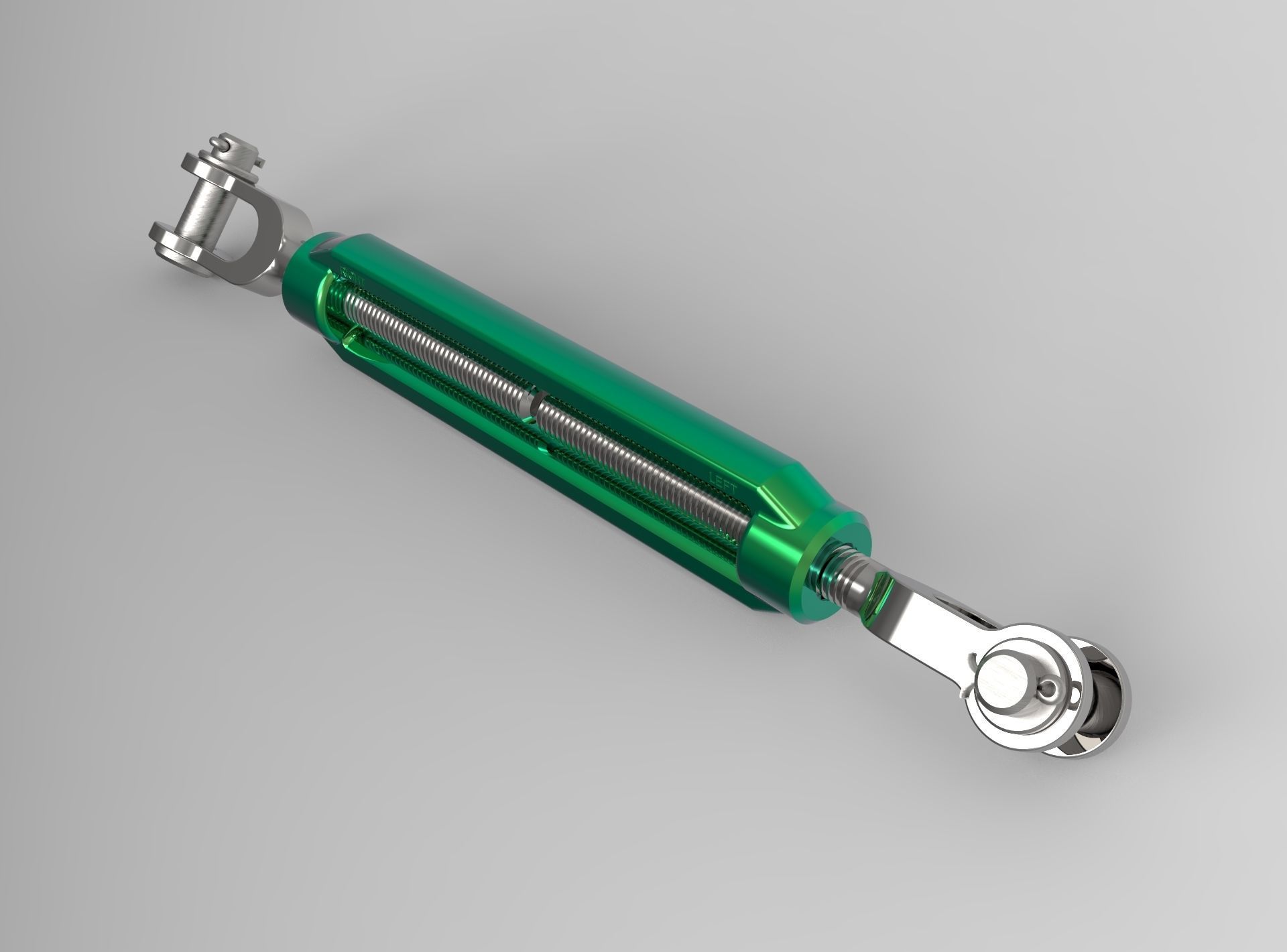 Turnbuckle hydraulic cylinder 3D model | CGTrader