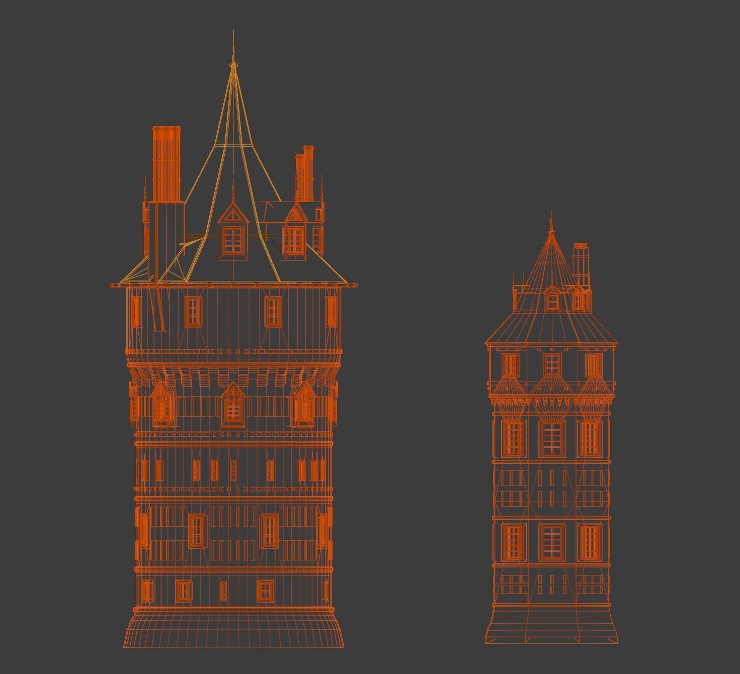 Medieval Towers 3D Model 3D model | CGTrader