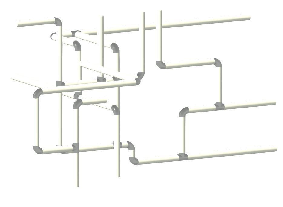 3D PIPES metal structure with and wires 3D model | CGTrader