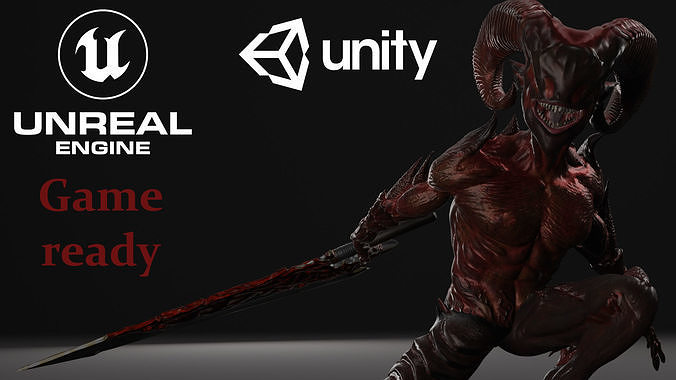 3D model Demon VR / AR / low-poly | CGTrader