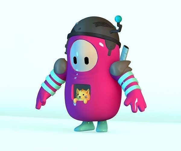 Fall Guys Custome lowpoly 3D model | CGTrader
