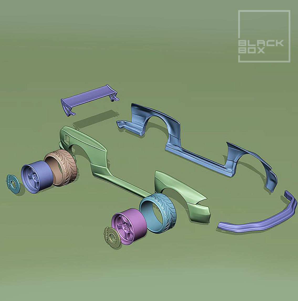 GTR R32 BODYKIT For Hotwheels 1-64 3D model 3D printable | CGTrader