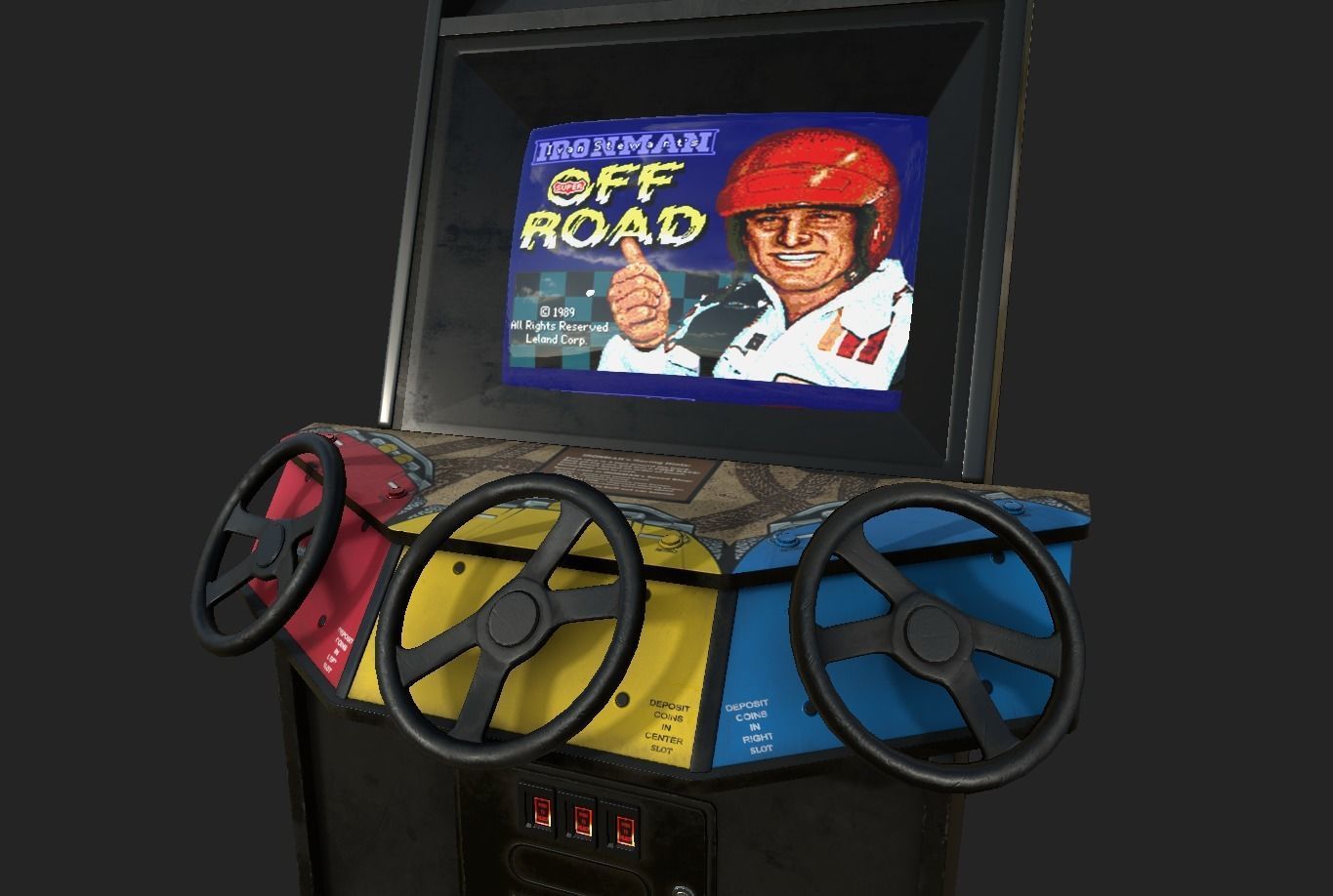 3D model Ironman Ivan Stewarts Super Off Road Arcade Machine VR / AR ...
