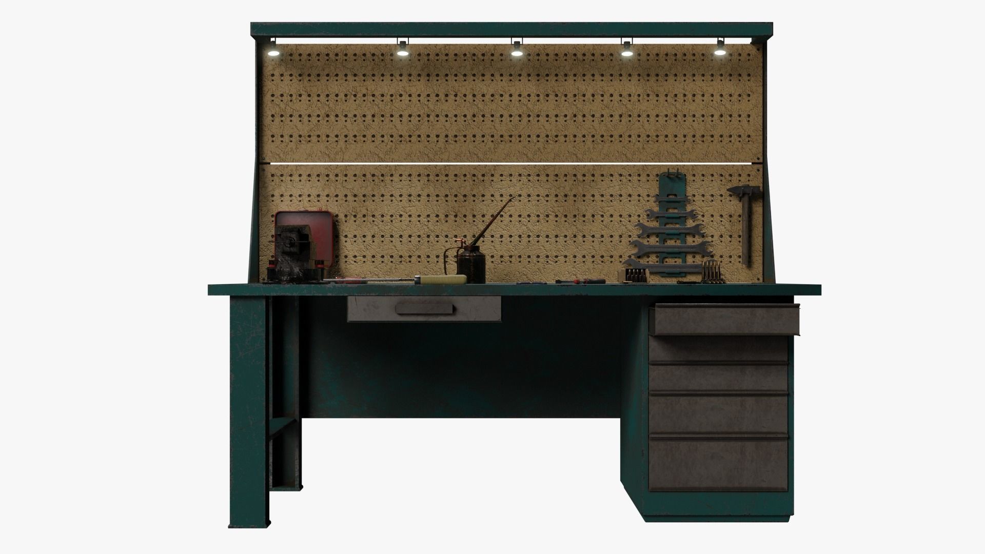 3D model Weapon workbench with tools VR / AR / low-poly | CGTrader