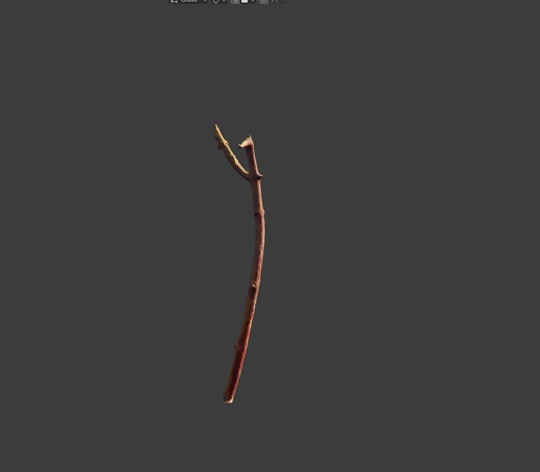 Free PBR Stick twig dead broken Scan free VR / AR / low-poly 3D model ...