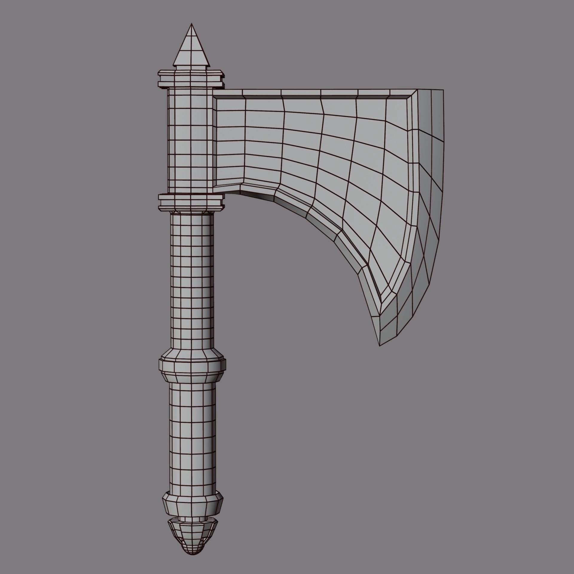 One-Handed Dwarf Axe 3D model | CGTrader