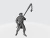 Medieval infantry with flail pole weapon 3D model 3D printable | CGTrader