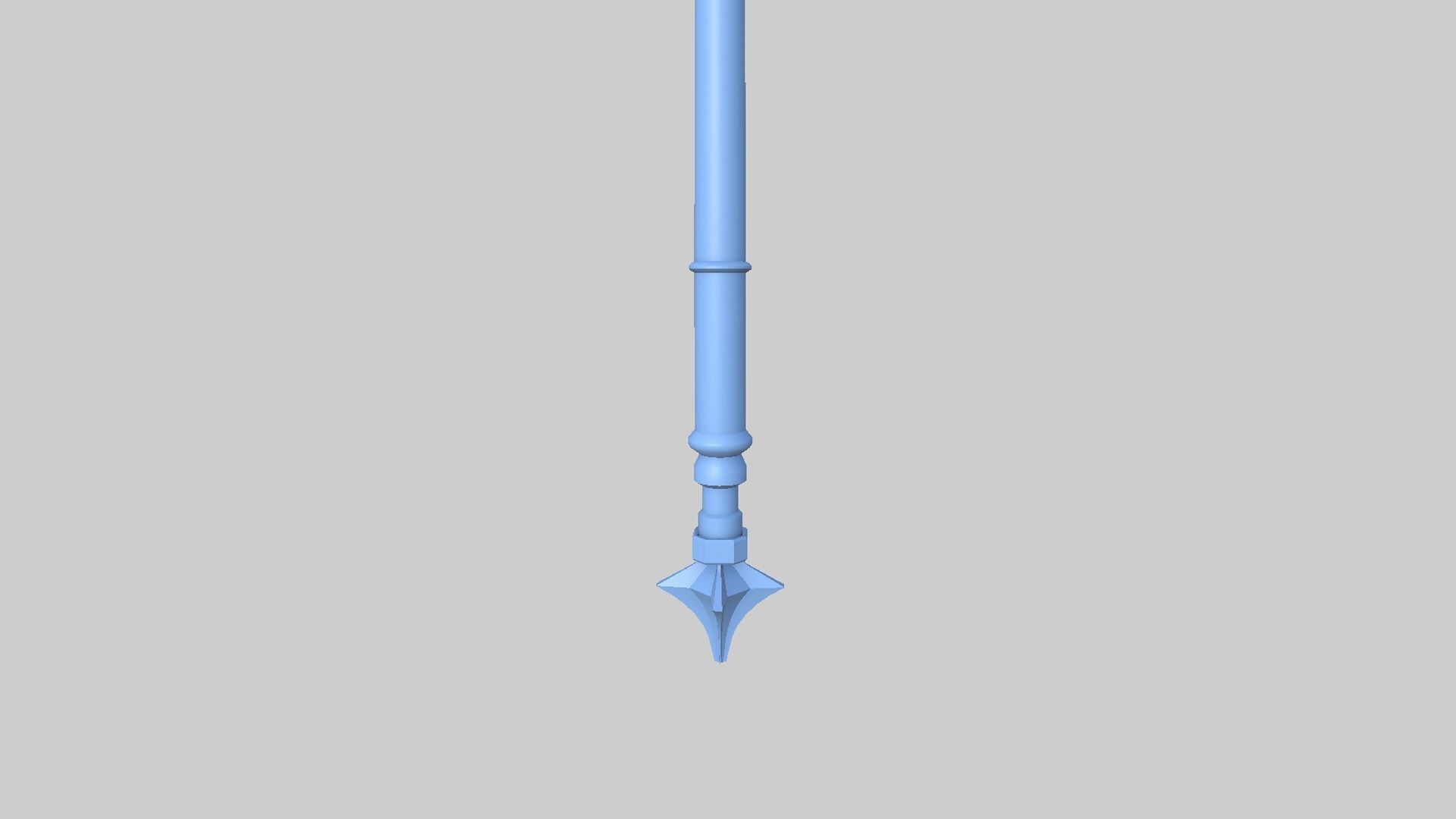 3D model Healer Mage Staff 08 Death Cursed - Medieval Fantasy Weapon VR ...