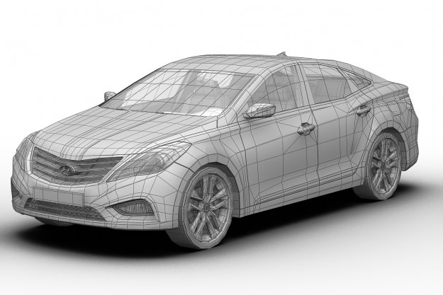 2012 Hyundai Azera 3D model | CGTrader