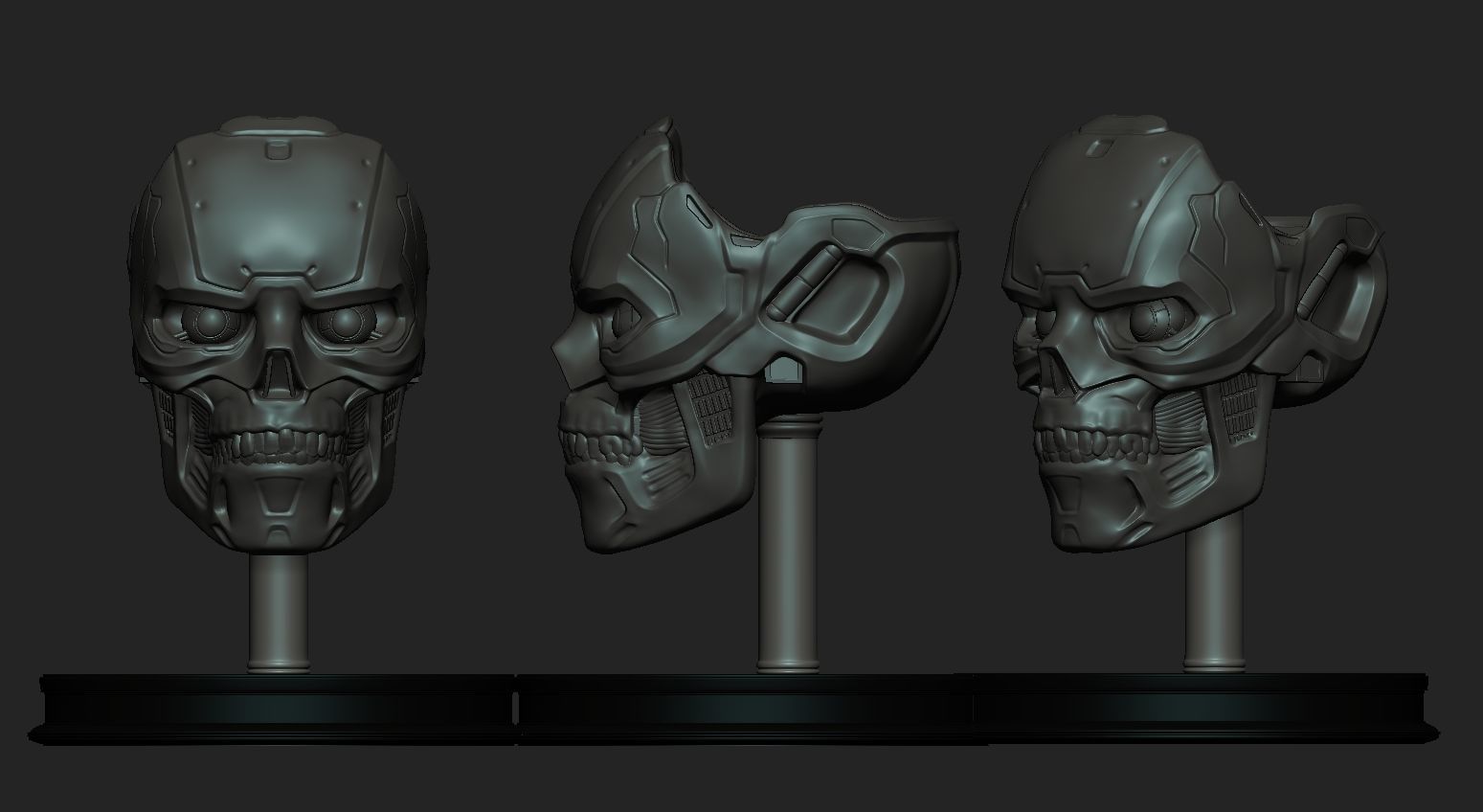 Terminator Rev-9 Head 3D model 3D printable | CGTrader