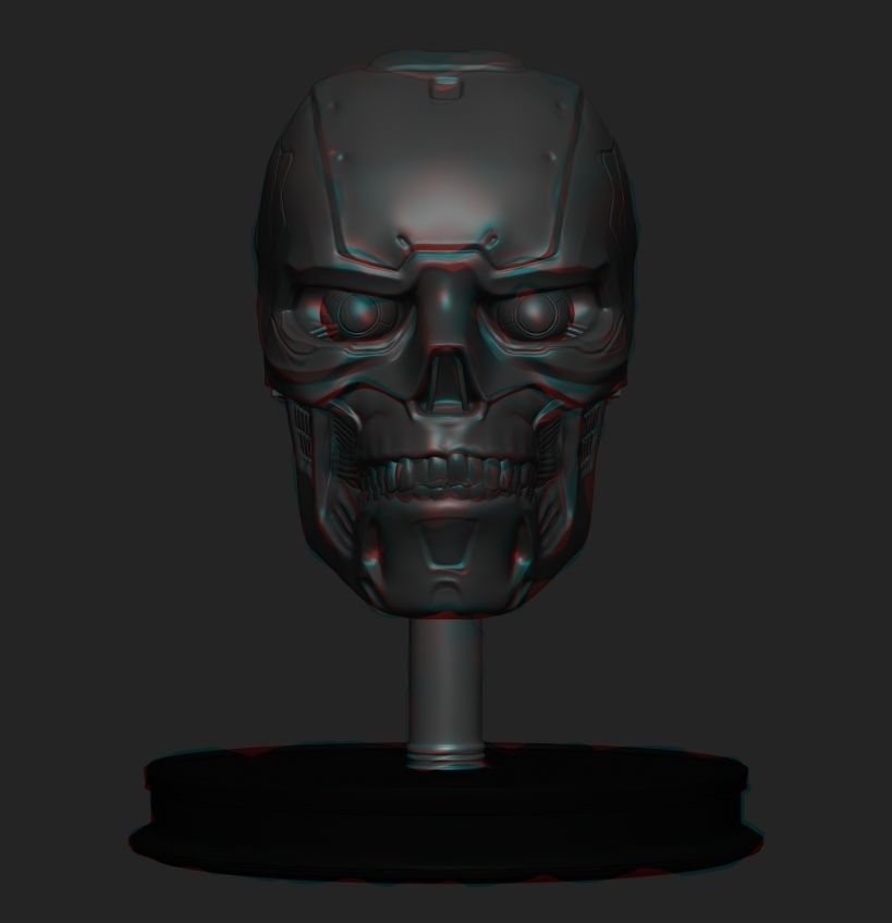 Terminator Rev-9 Head 3D model 3D printable | CGTrader