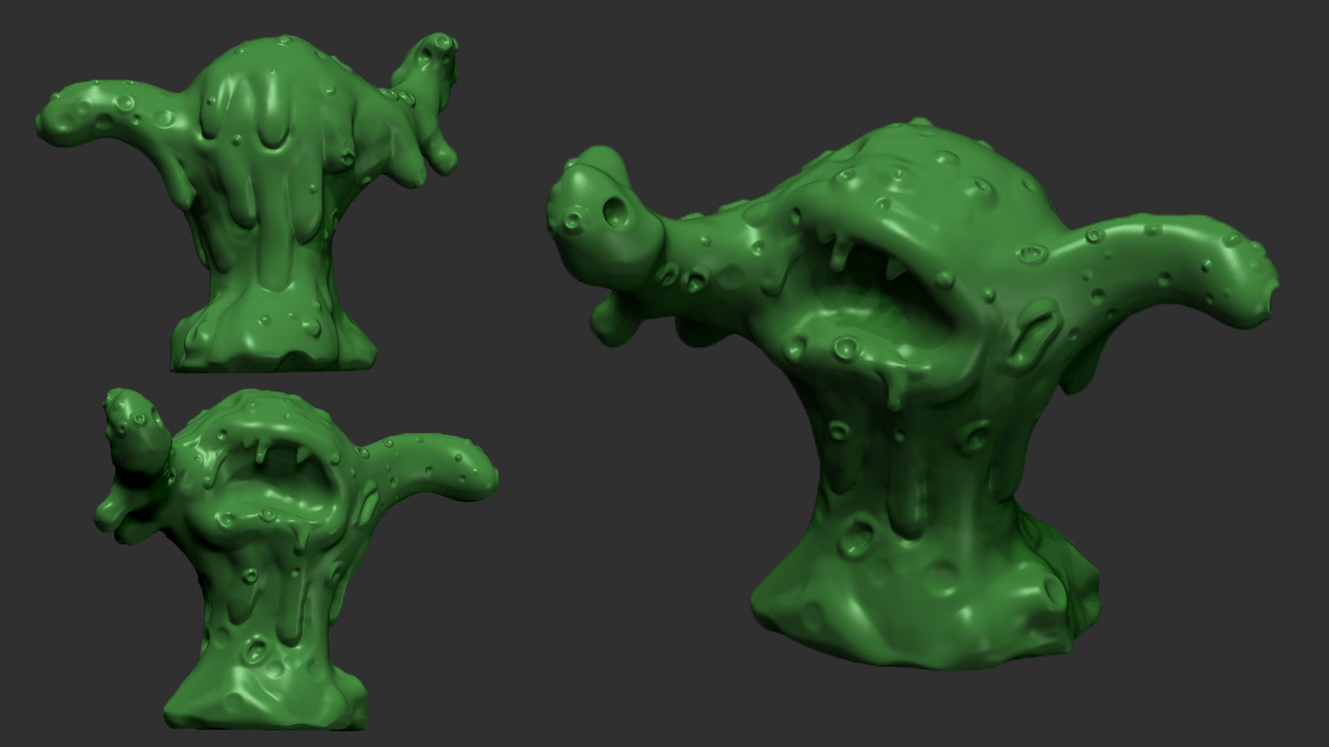 slimy ooze monsters 3D model 3D printable | CGTrader