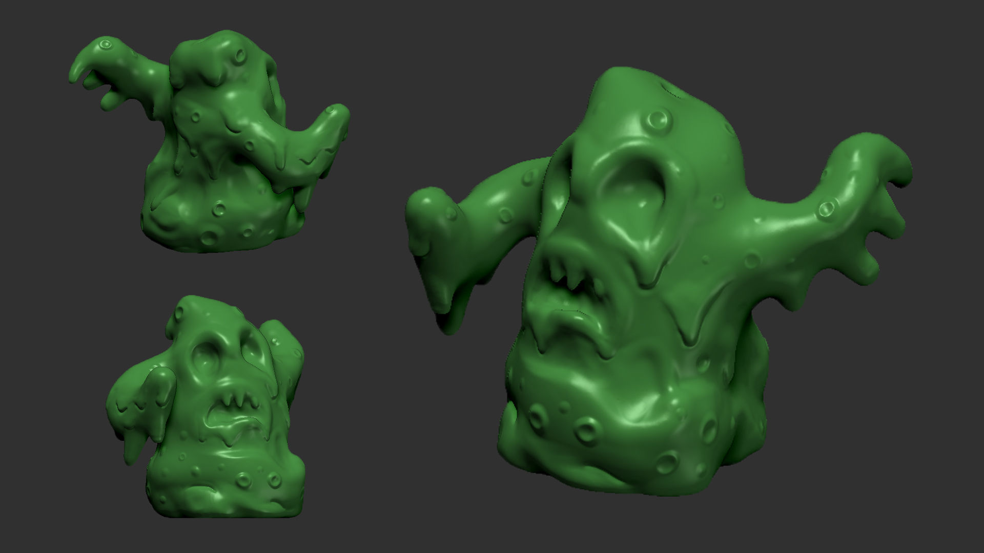 slimy ooze monsters 3D model 3D printable | CGTrader