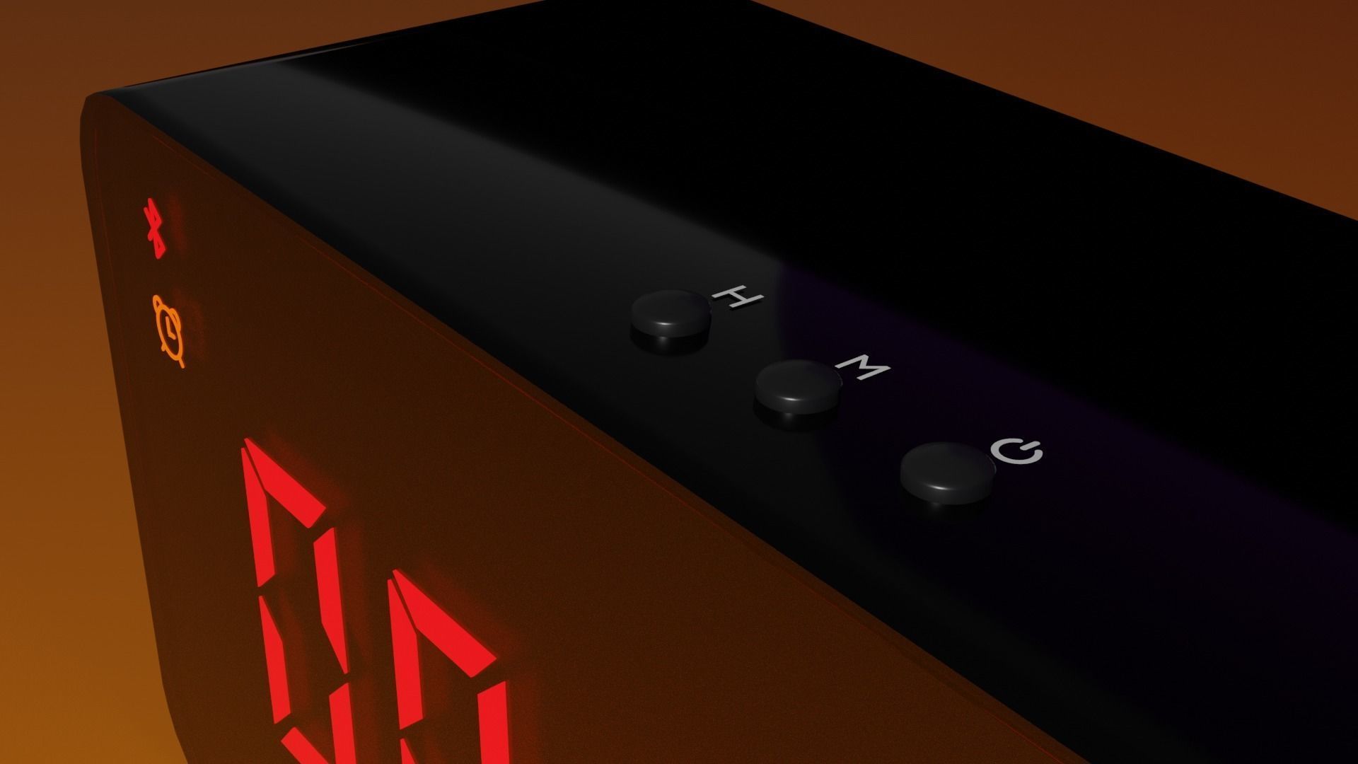 Digital Alarm Clock free 3D model | CGTrader