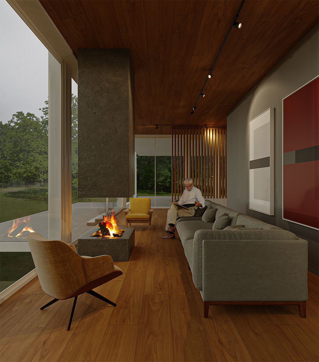 Farnsworth House by Mies van der Rohe free 3D model | CGTrader